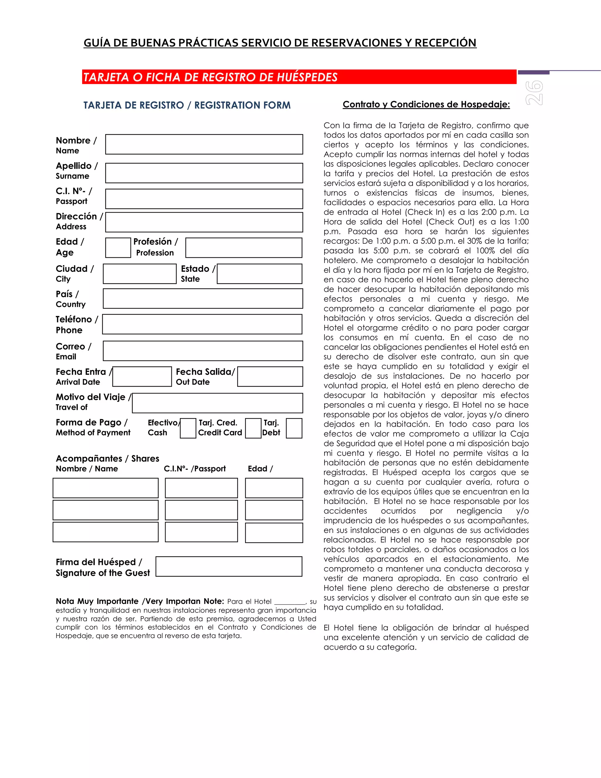 Guia buenaspracticasreservacionesrecepcion 1 | PDF