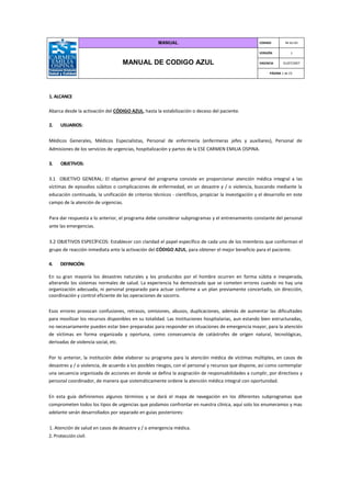 Guia codigo azul | PDF