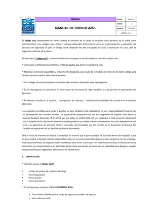 Guia codigo azul | PDF