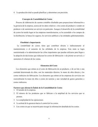 Guia completa contabilidad de costos | PDF