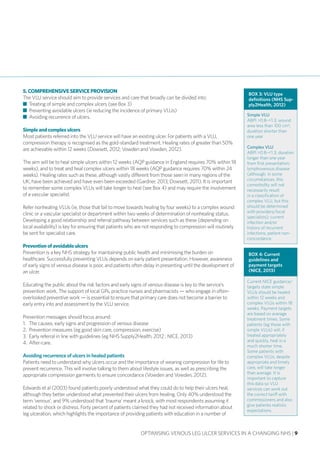 Optimising venous leg ulcer services in a changing NHS: A UK consensus ...