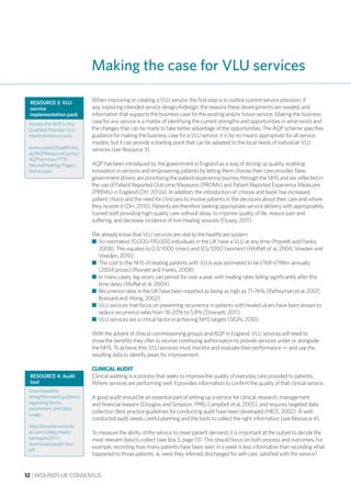Optimising venous leg ulcer services in a changing NHS: A UK consensus ...