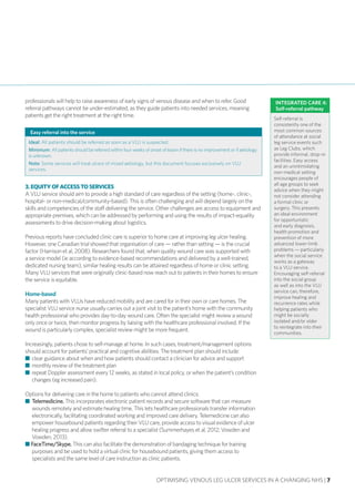 Optimising venous leg ulcer services in a changing NHS: A UK consensus ...