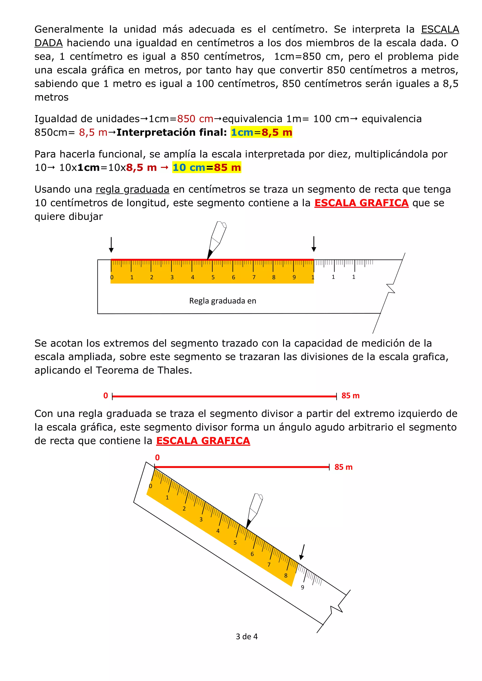 Guia construccion de escala grafica a partir de escala numerica dad por ...