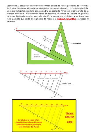 Guia construccion de escala grafica a partir de escala numerica dad por ...
