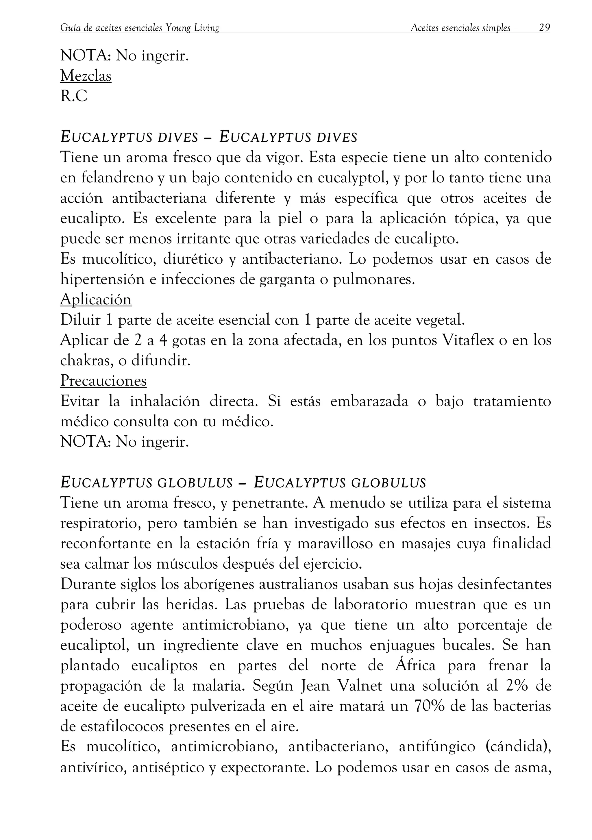 Guia de aceites esenciales young living traducida por mercedes alonso ...