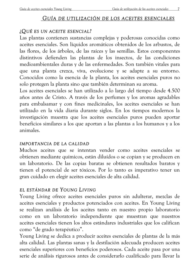 Guia de aceites esenciales young living traducida por mercedes alonso ...