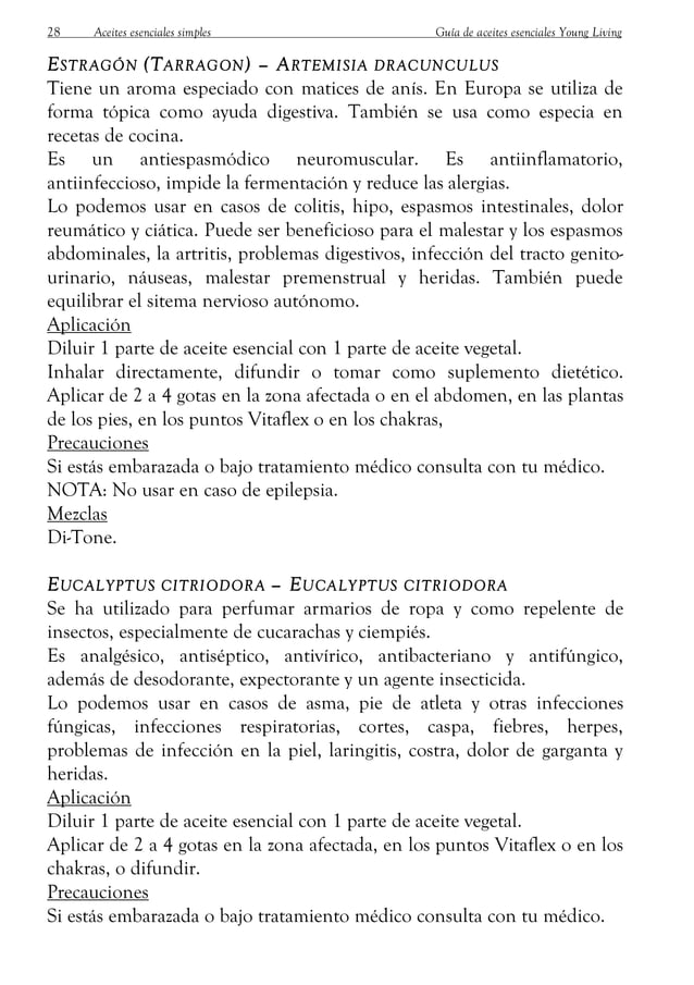 Guia de aceites esenciales young living traducida por mercedes alonso ...