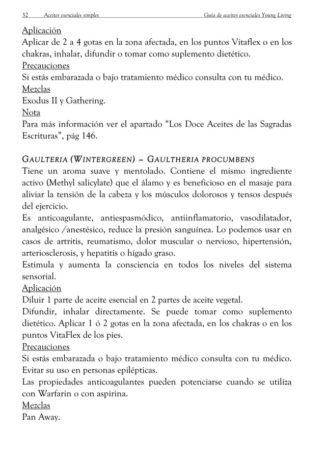 Guia de aceites esenciales young living traducida por mercedes alonso ...