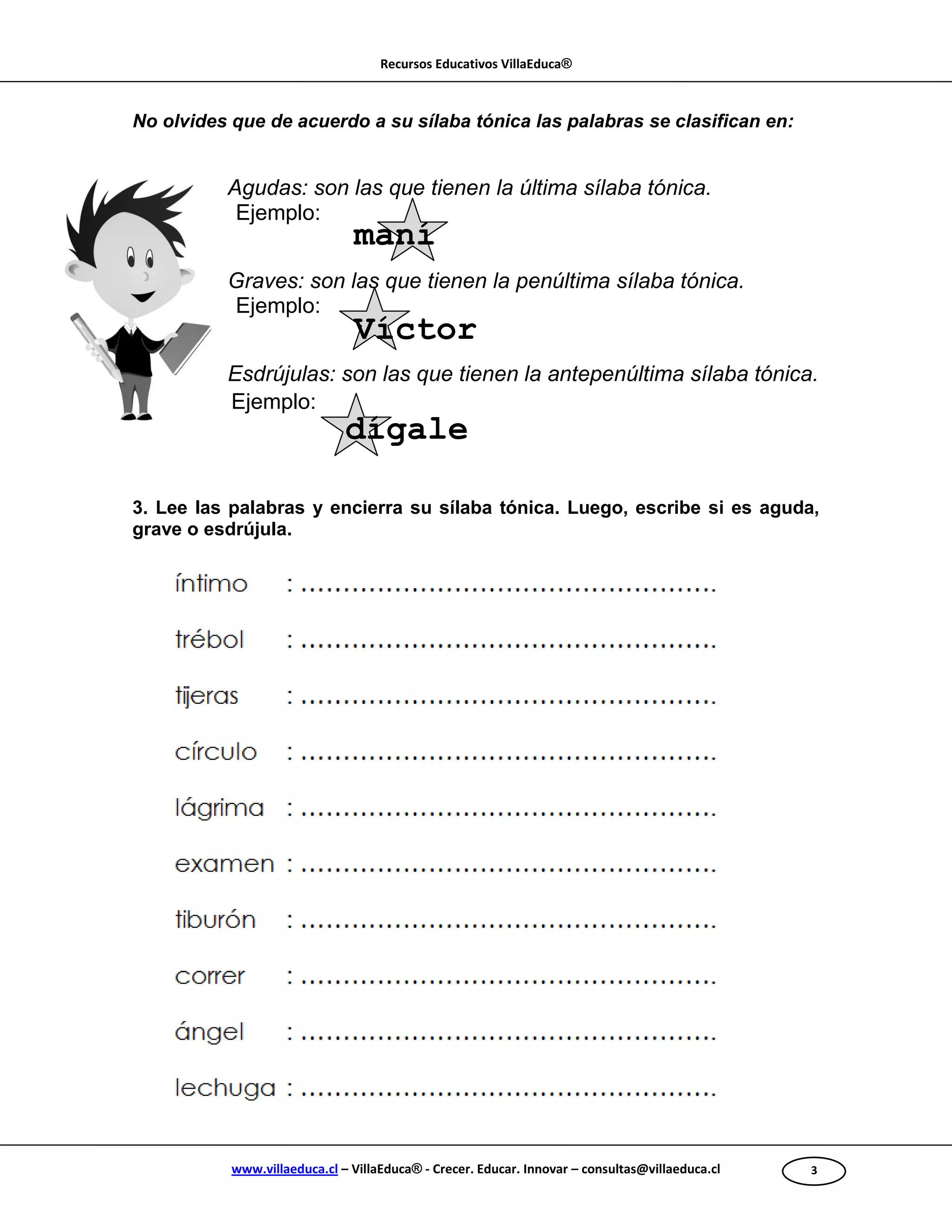 Guia de acentuacion de palabras | PDF