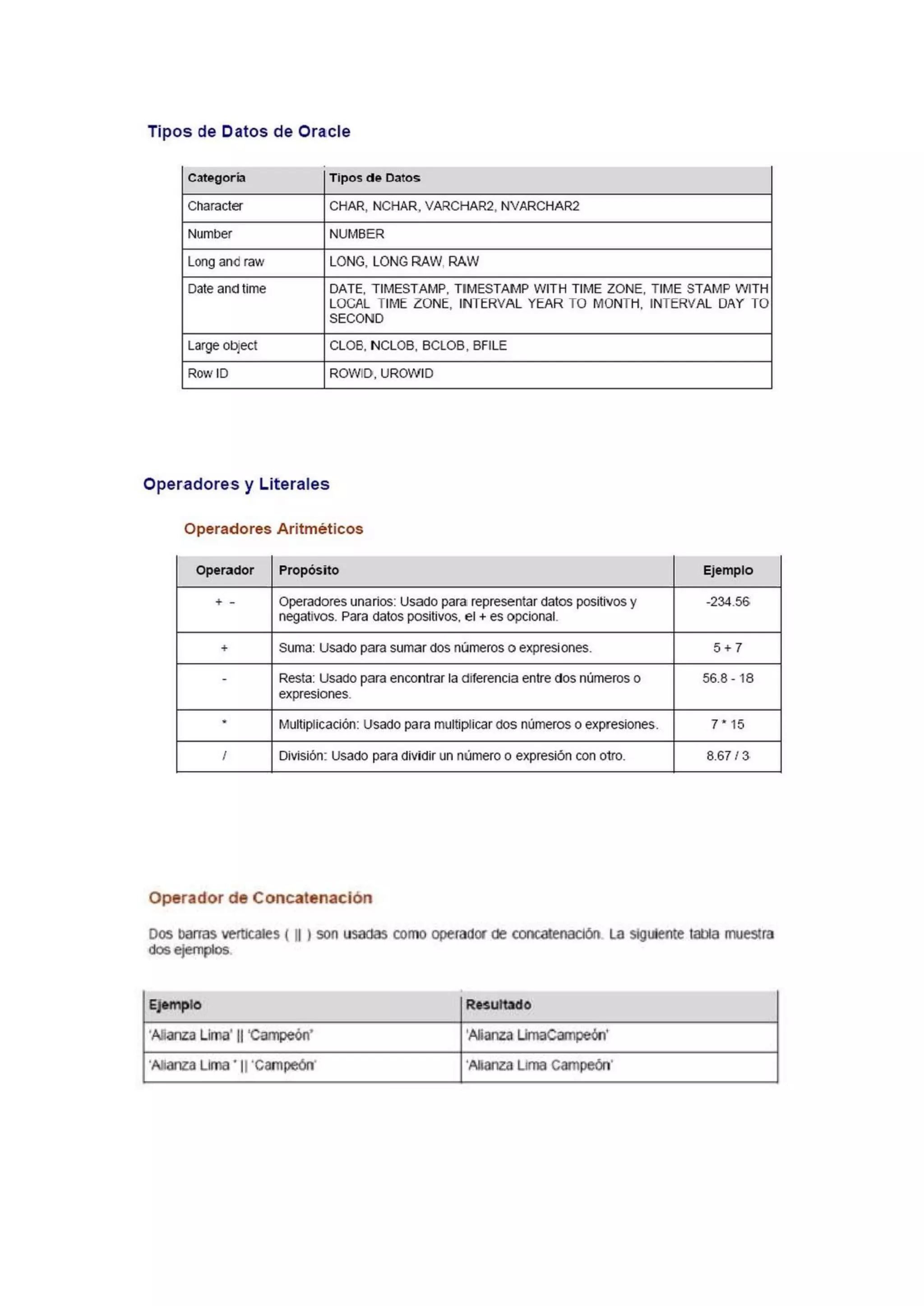 Guia de apoyo sql | DOCX