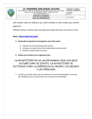 GUIA DE APRENDIZAJE ETICA Y VALORES | PDF