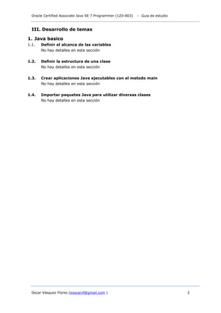 Guia de estudio OCA Java SE 7 Programmer | PDF | Programming Languages ...