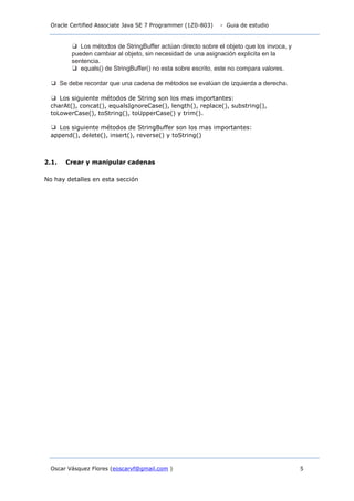 Guia de estudio OCA Java SE 7 Programmer | PDF | Programming Languages ...