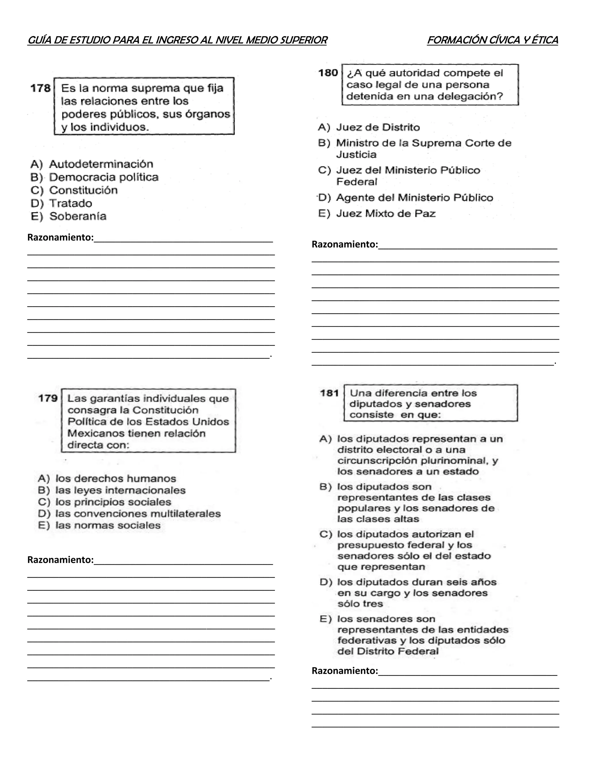 Guia De Estudio Para El Examen Comipems Foce Pdf