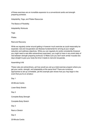 A Guide to Exercise for Beginners | PDF