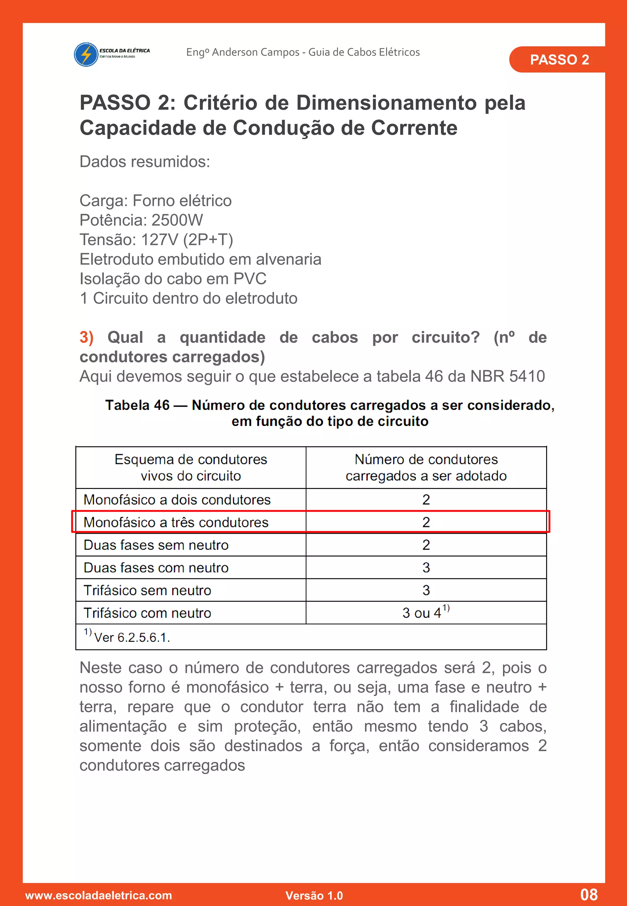 Guia definitivo dimensionamento de cabos elétricos - eng. anderson | PDF
