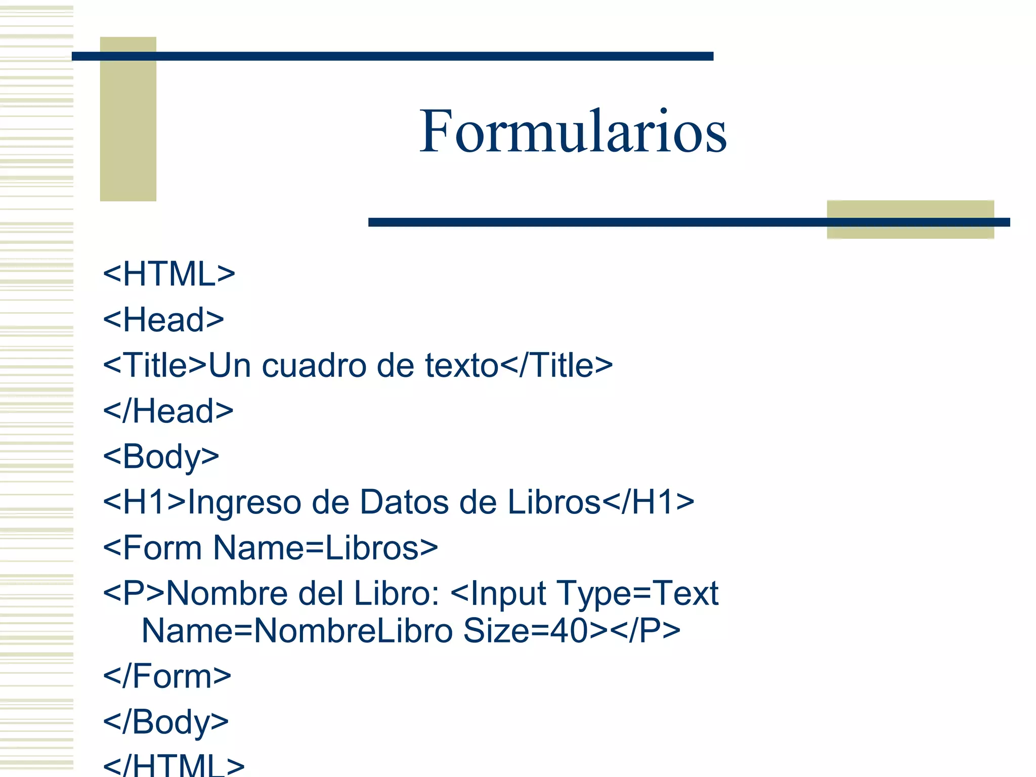 Guia de formularios en html | PDF