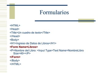 Guia de formularios en html | PDF