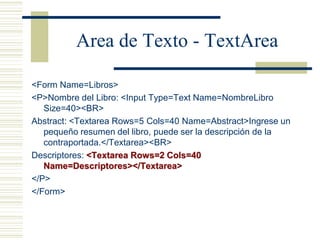 Guia de formularios en html | PDF