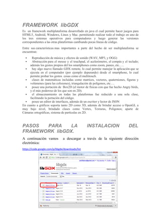 GUIA DE LABORATORIO DE INSTALACION DEL FRAMEWORK GDX PARA EL DESARROLLO ...
