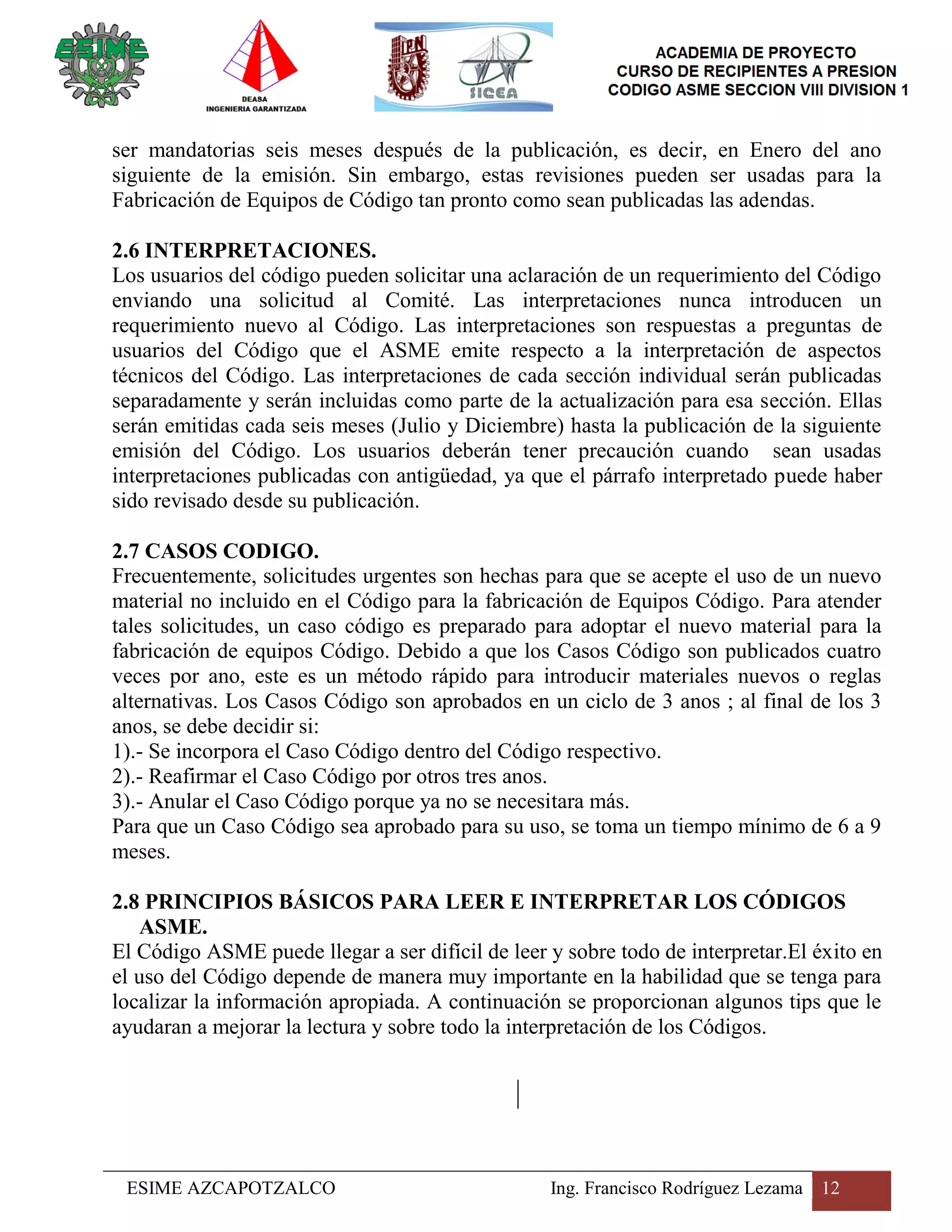Guia del codigo asme seccion viii division 1 tomo 1 | PDF