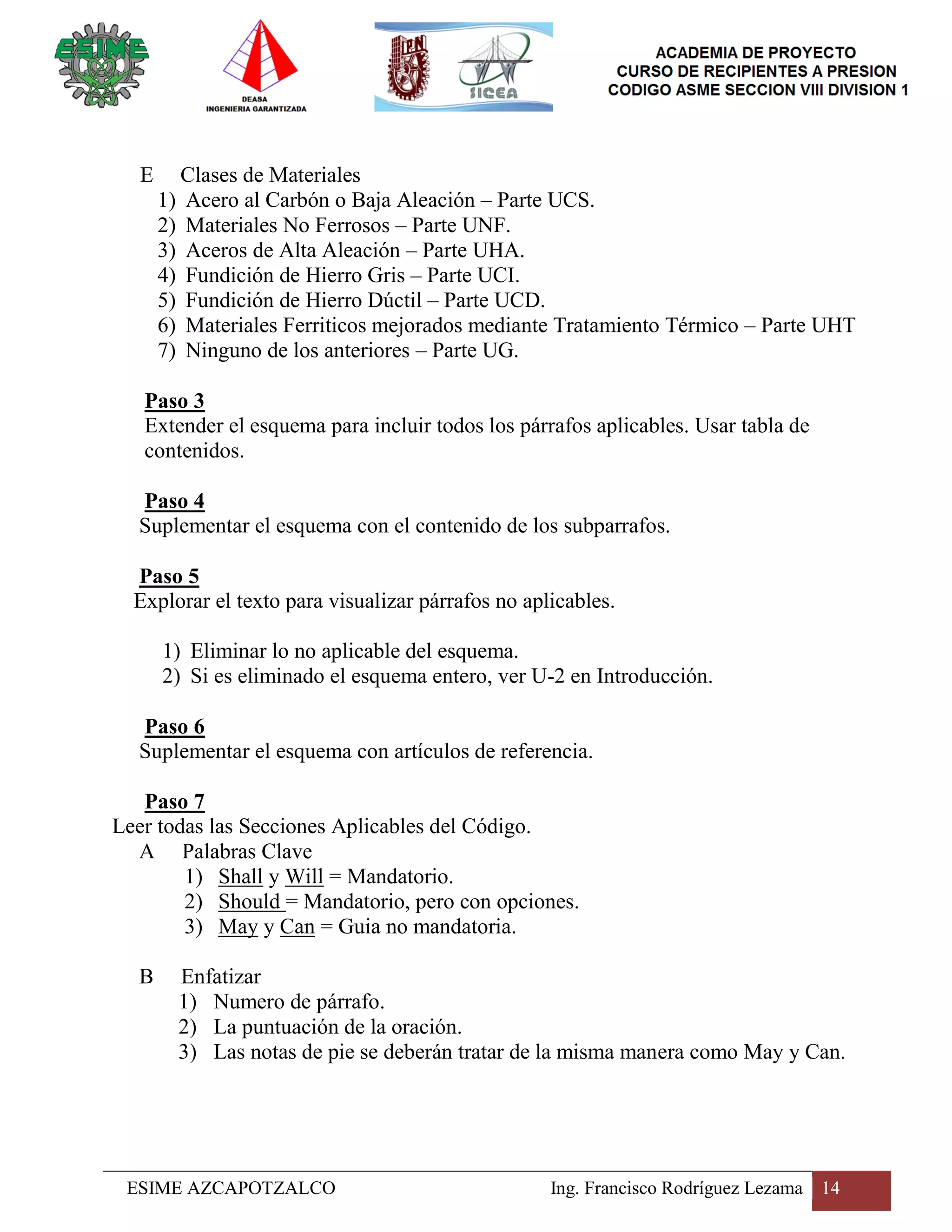 Guia del codigo asme seccion viii division 1 tomo 1 | PDF