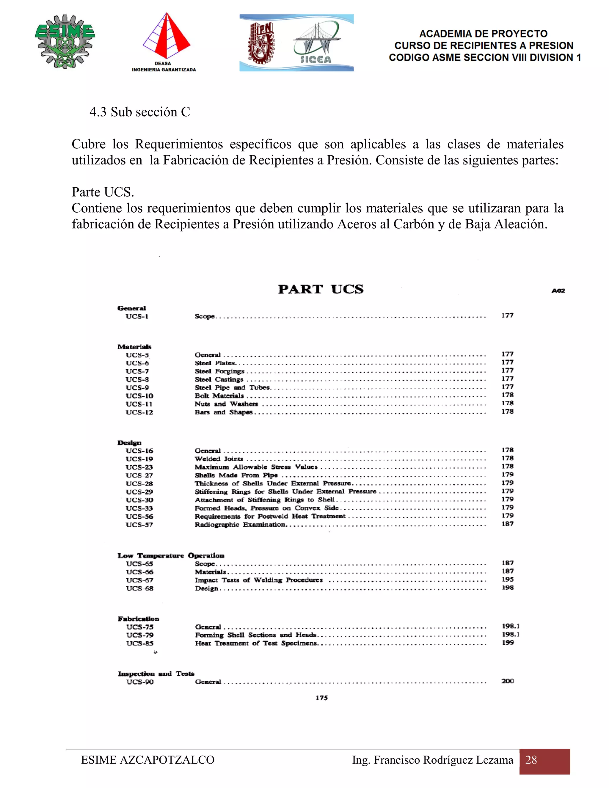 Guia del codigo asme seccion viii division 1 tomo 1 | PDF