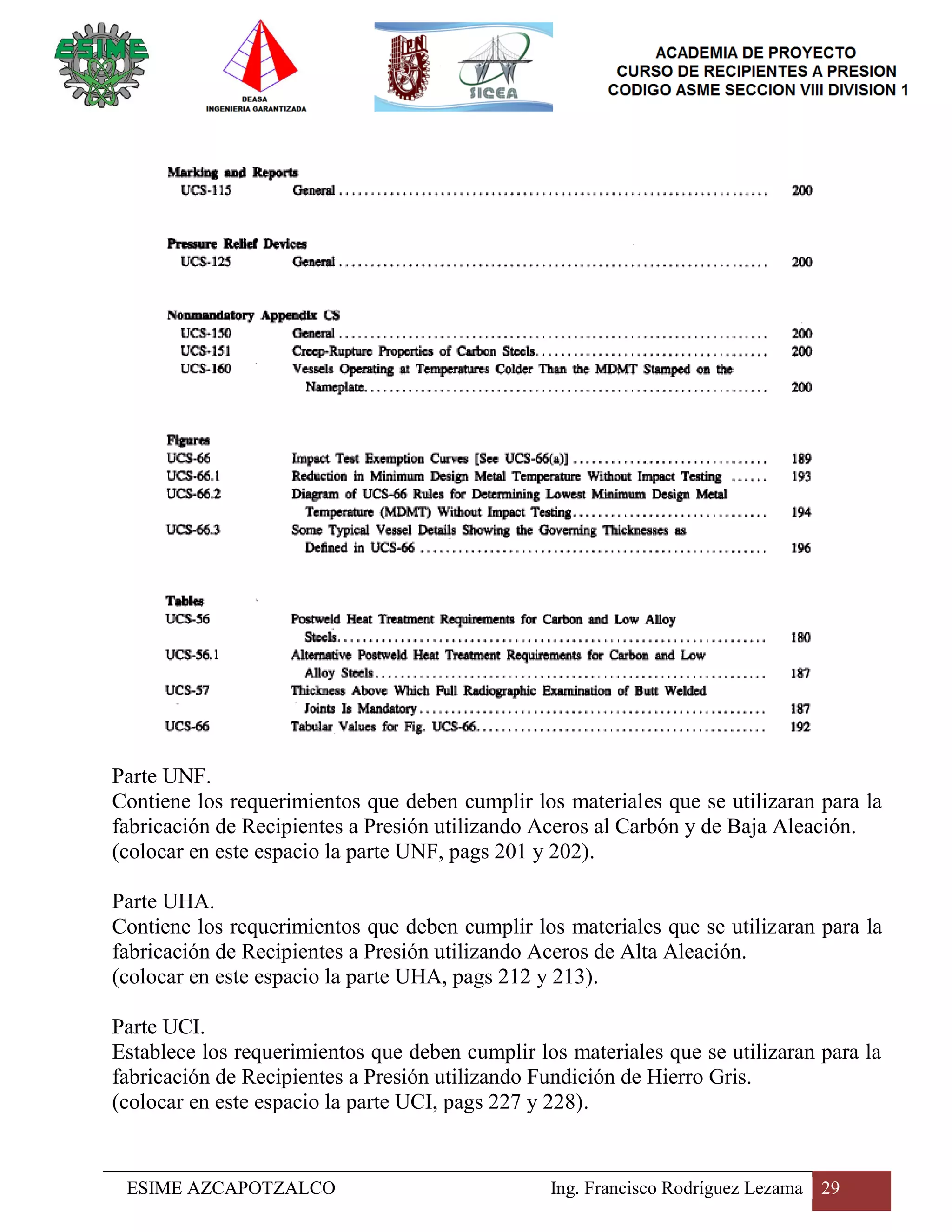 Guia del codigo asme seccion viii division 1 tomo 1 | PDF