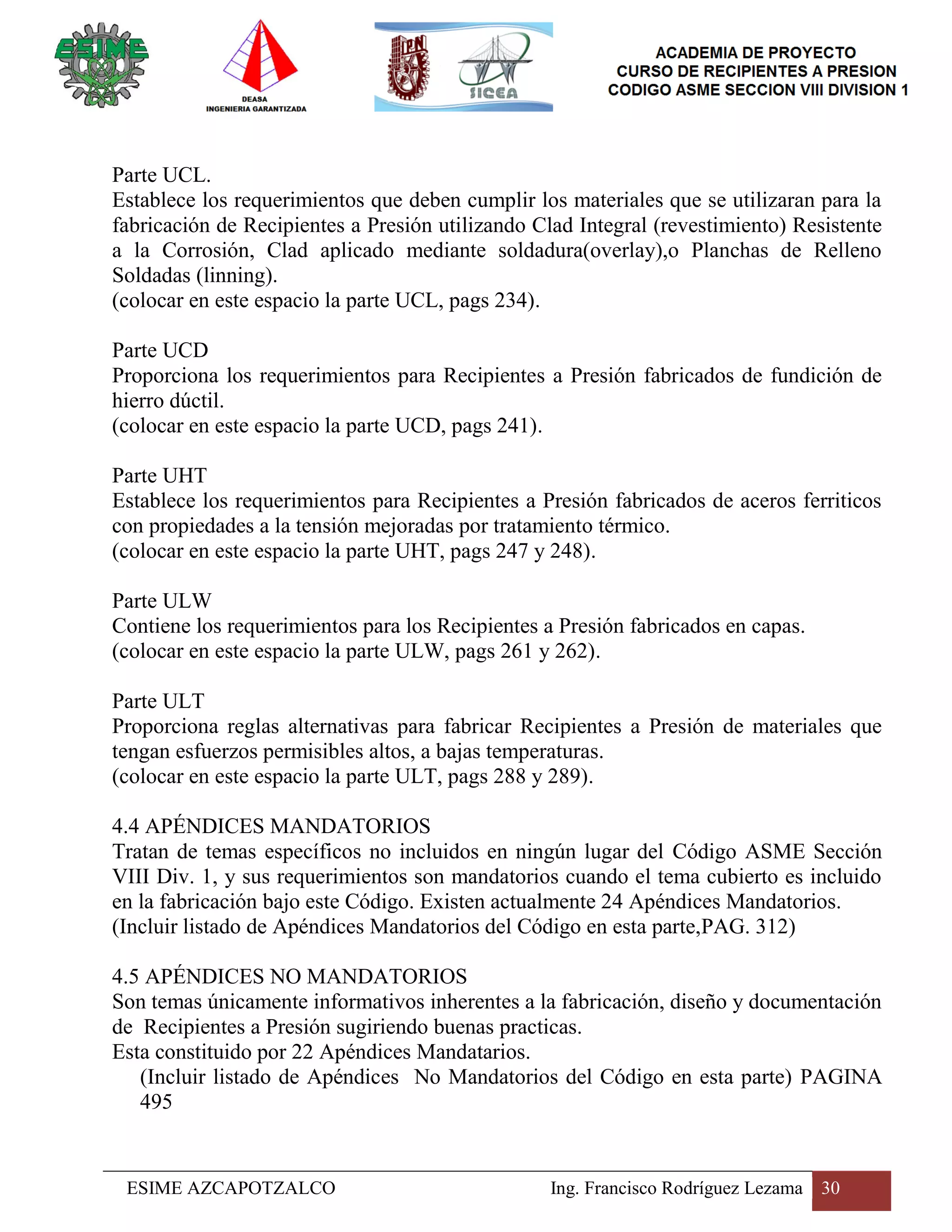 Guia del codigo asme seccion viii division 1 tomo 1 | PDF