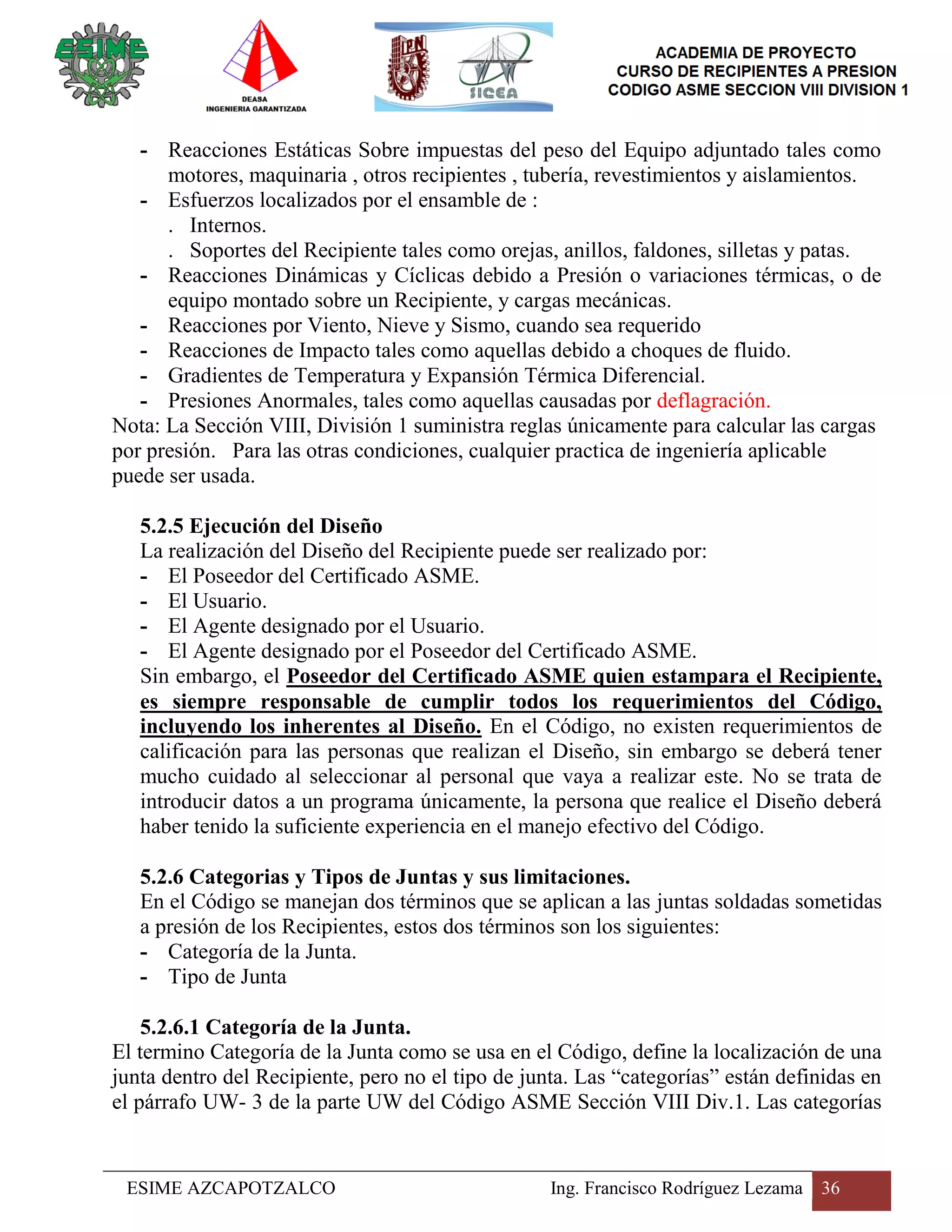 Guia del codigo asme seccion viii division 1 tomo 1 | PDF