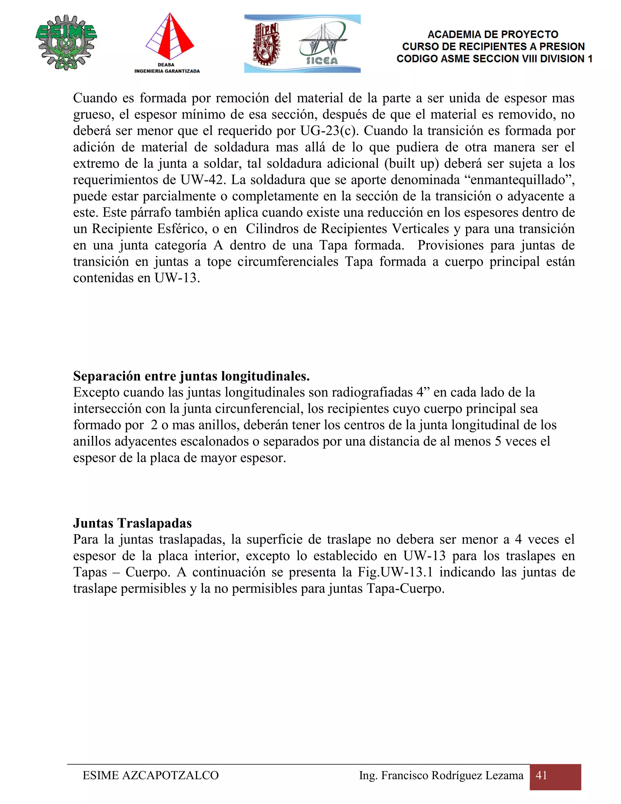 Guia del codigo asme seccion viii division 1 tomo 1 | PDF