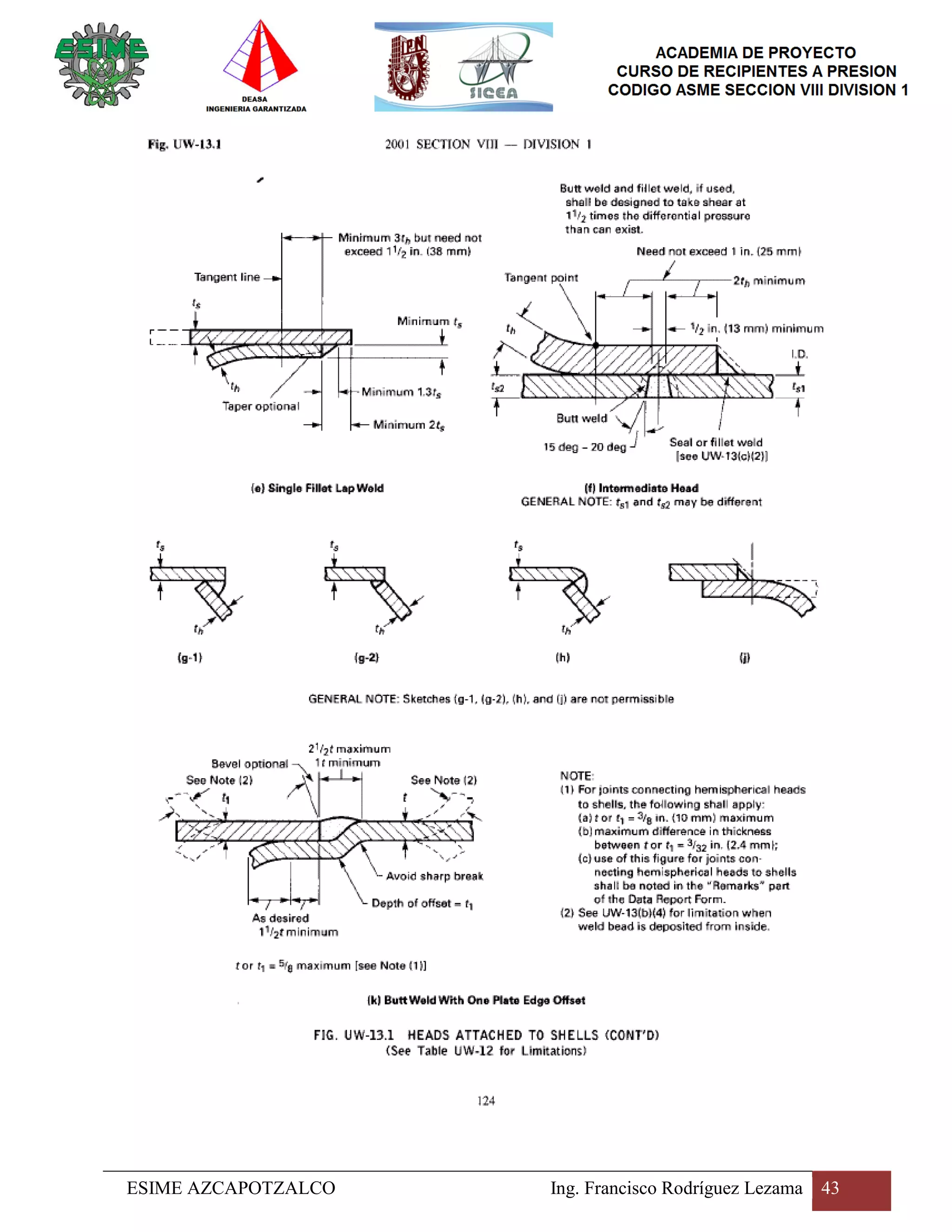 Guia del codigo asme seccion viii division 1 tomo 1 | PDF