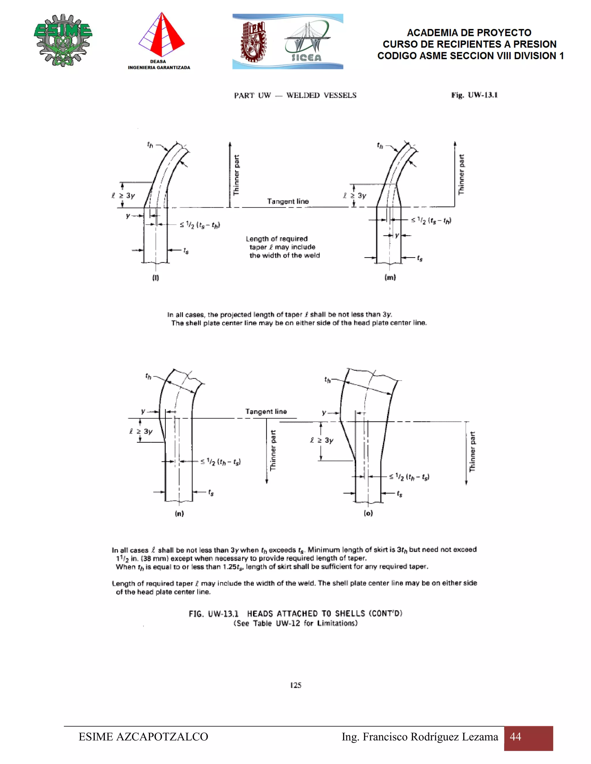 Guia del codigo asme seccion viii division 1 tomo 1 | PDF