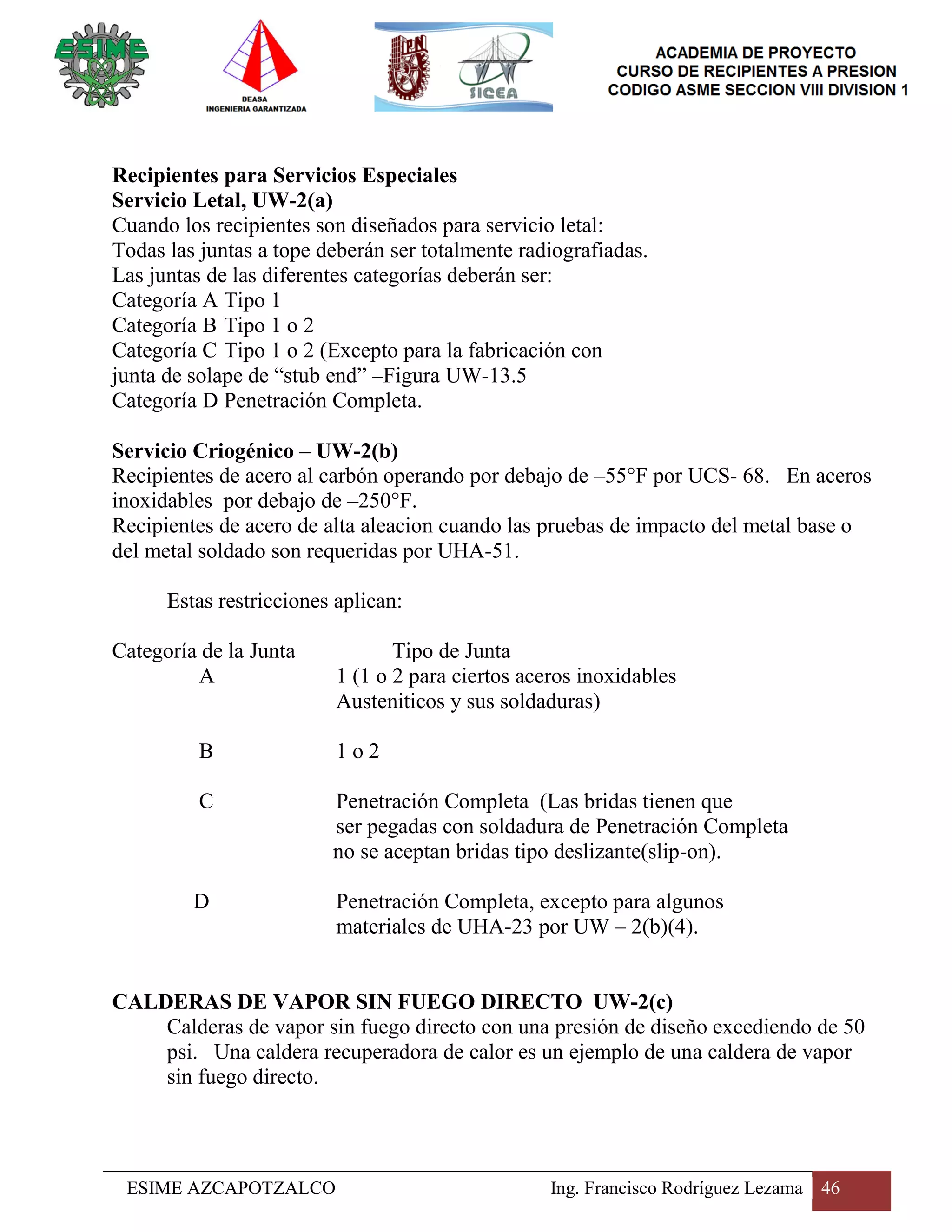 Guia del codigo asme seccion viii division 1 tomo 1 | PDF