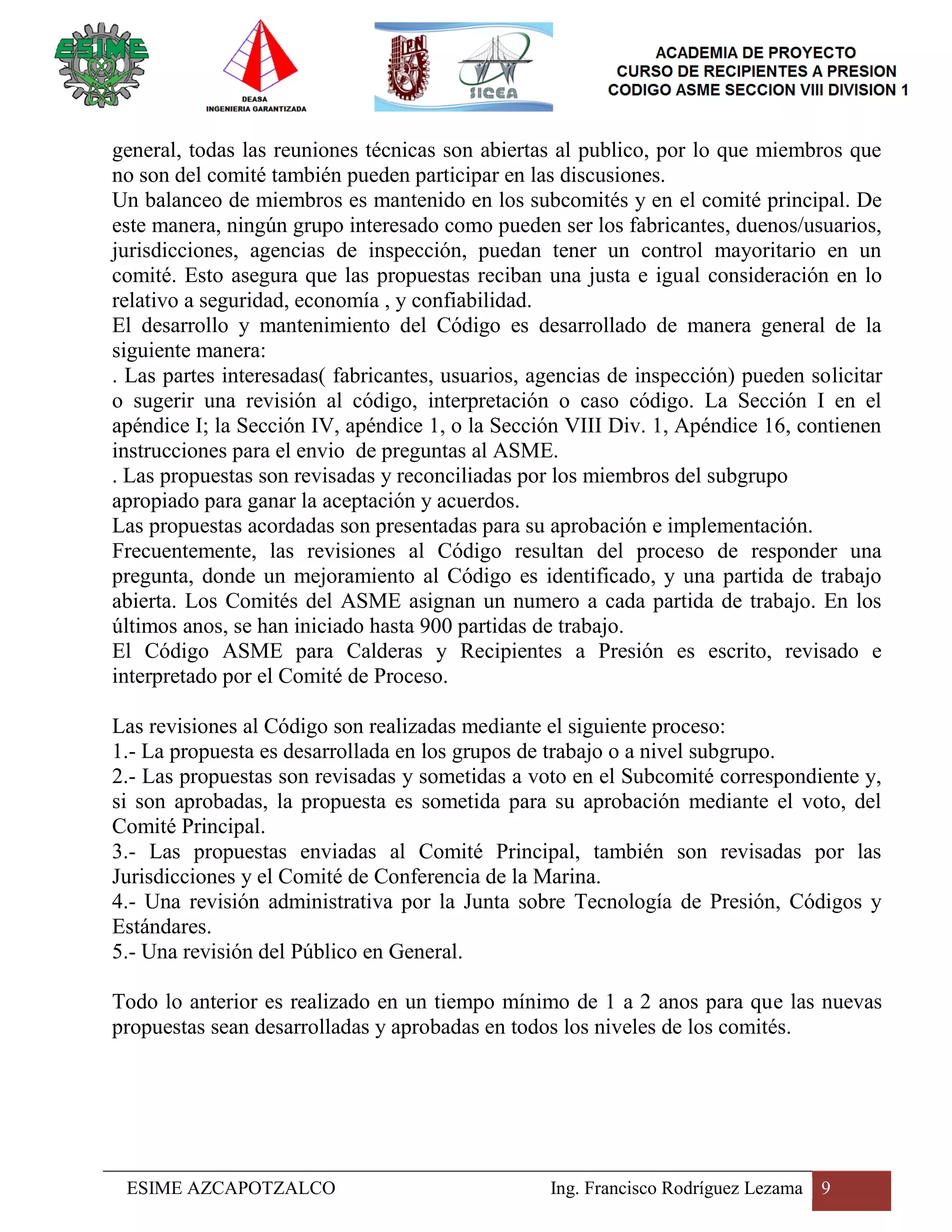 Guia del codigo asme seccion viii division 1 tomo 1 | PDF