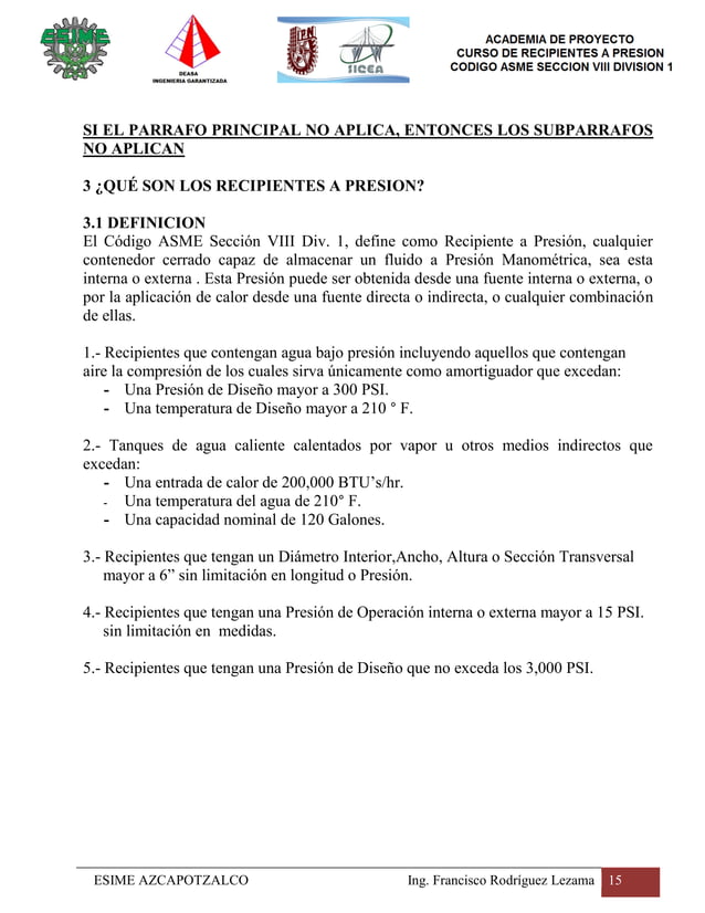 Guia del codigo asme seccion viii division 1 tomo 1 | PDF
