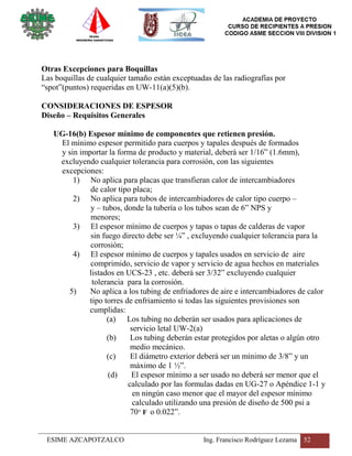Guia del codigo asme seccion viii division 1 tomo 1 | PDF
