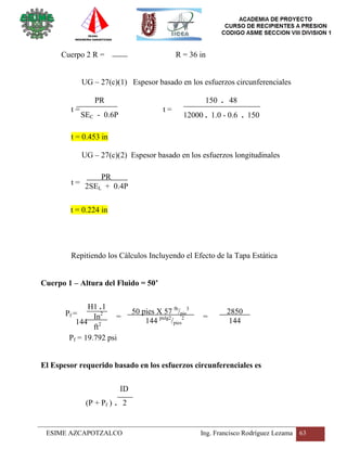 Guia del codigo asme seccion viii division 1 tomo 1 | PDF