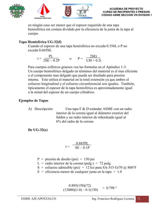 Guia del codigo asme seccion viii division 1 tomo 1 | PDF