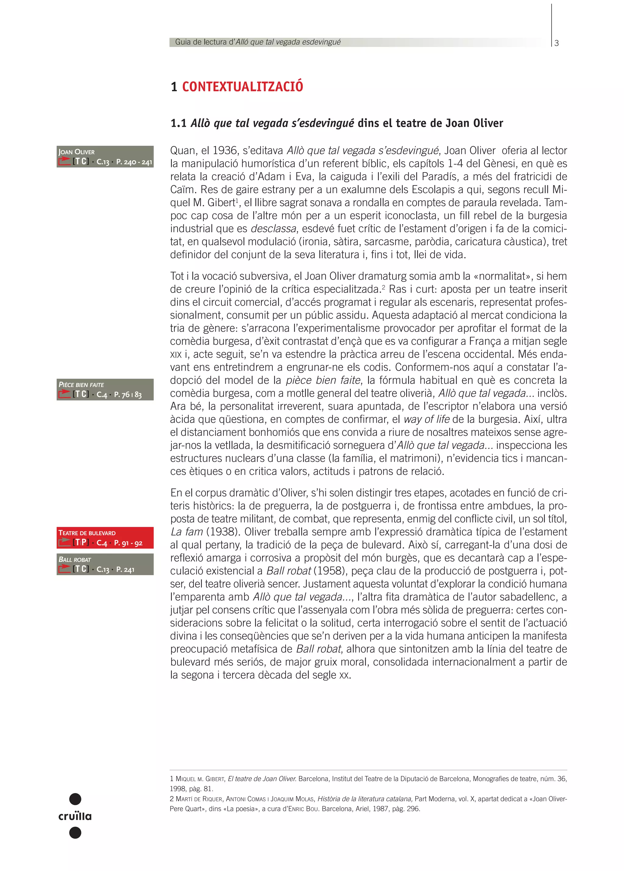 Guia de lectura allò que tal vegada s'esdevingué | PDF