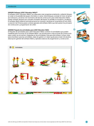 Guía del profesor oficial de LEGO WeDo | PDF