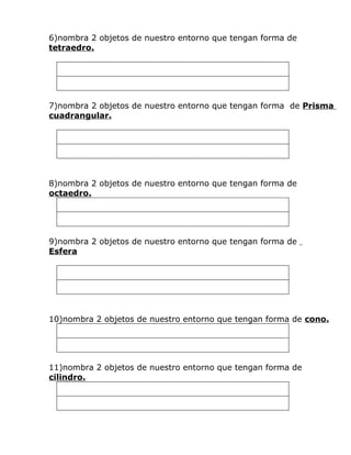 Guia De Matematicas Cuerpos Poliedros Y Cuerpos Redondos | DOC