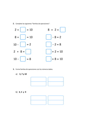 Guia de matematica segudo basico familia de operaciones | DOC