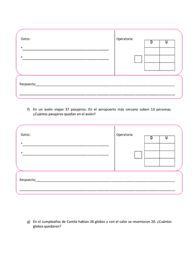 Guia de matematica segundo basico resolucion de problemas | DOC