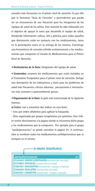 MEDICAMENTOS. CLASIFICACIÓN | PDF