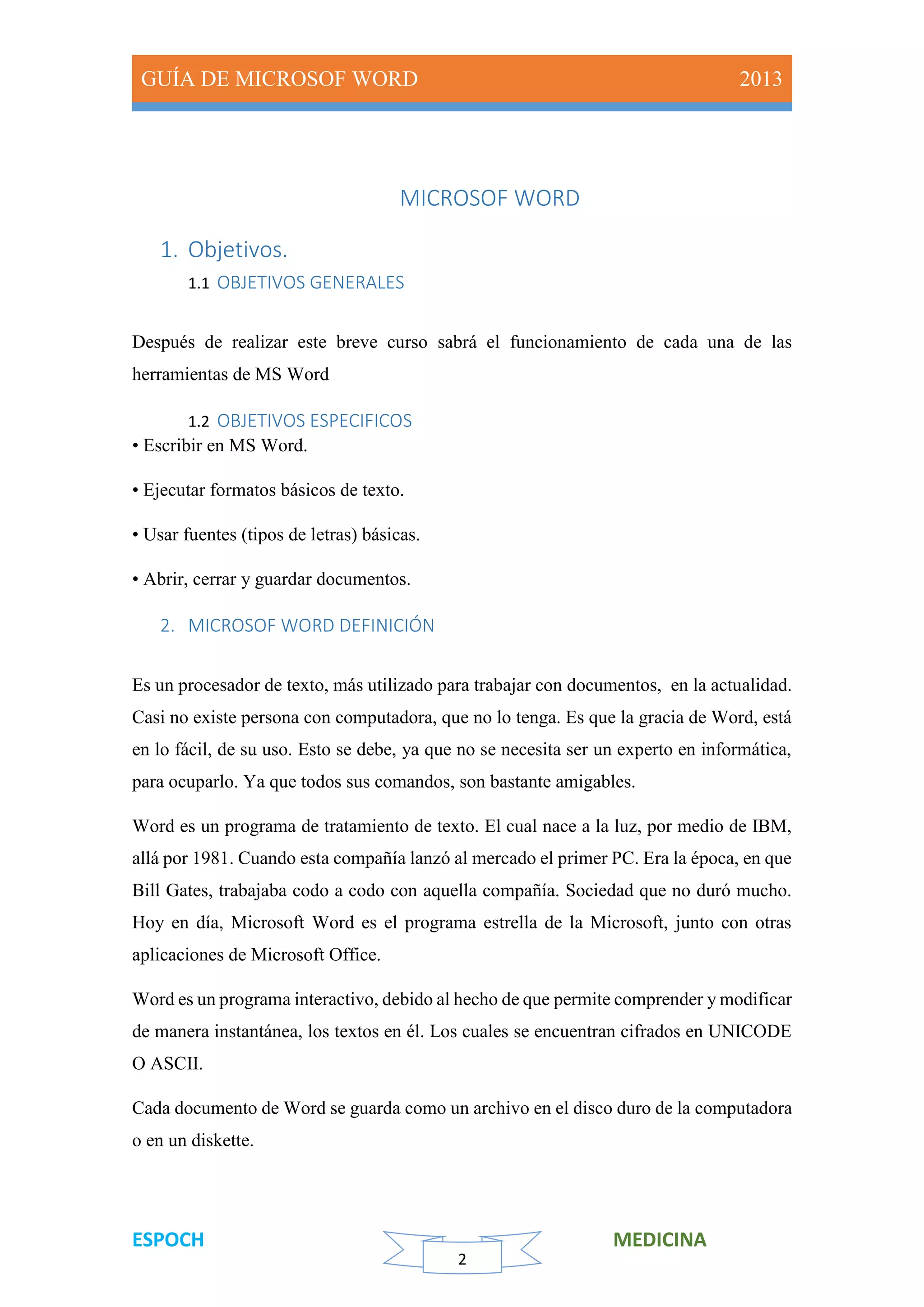 Guia de microsof word 2013 | PDF