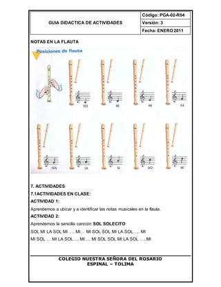 Guia de musica 5 1 periodo | DOCX