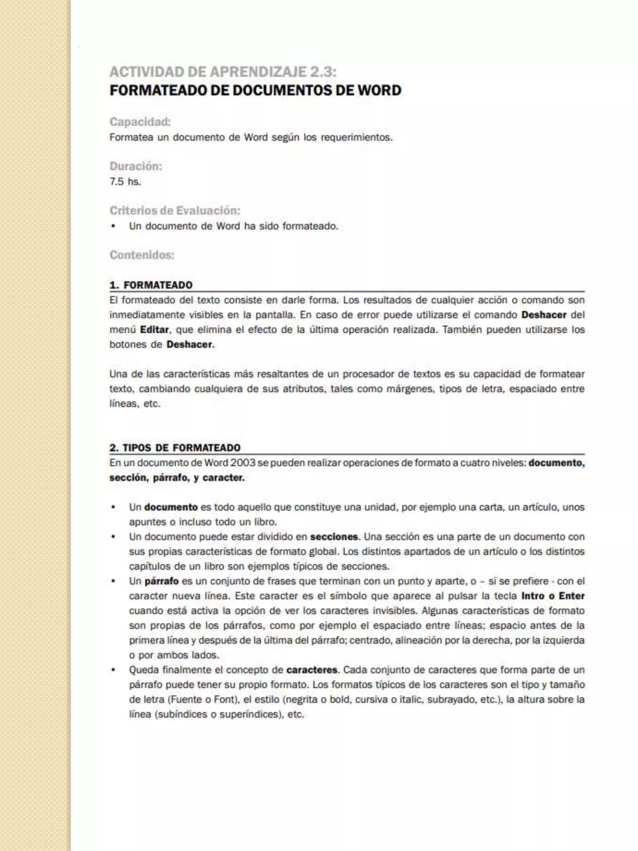 Guía de Herramienta Ofimática Microsoft Word | PDF