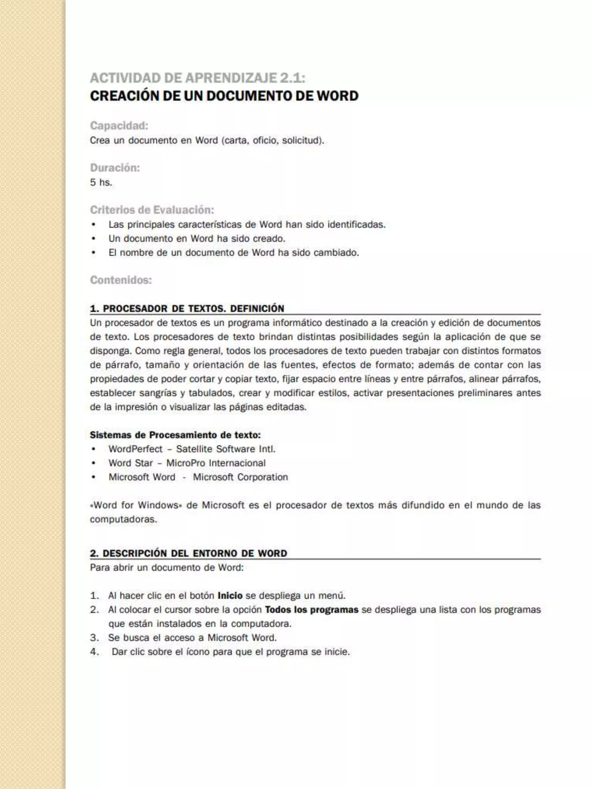 Guía de Herramienta Ofimática Microsoft Word | PDF